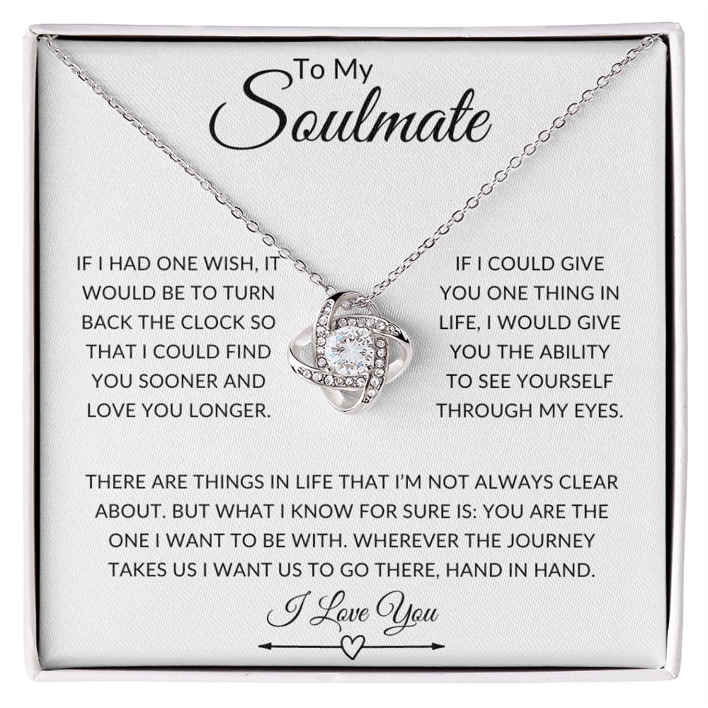 To My Soulmate | If I Had One Wish | Love Knot Necklace – I To My Soulmate | If I Had One Wish | Love Knot Necklace – I